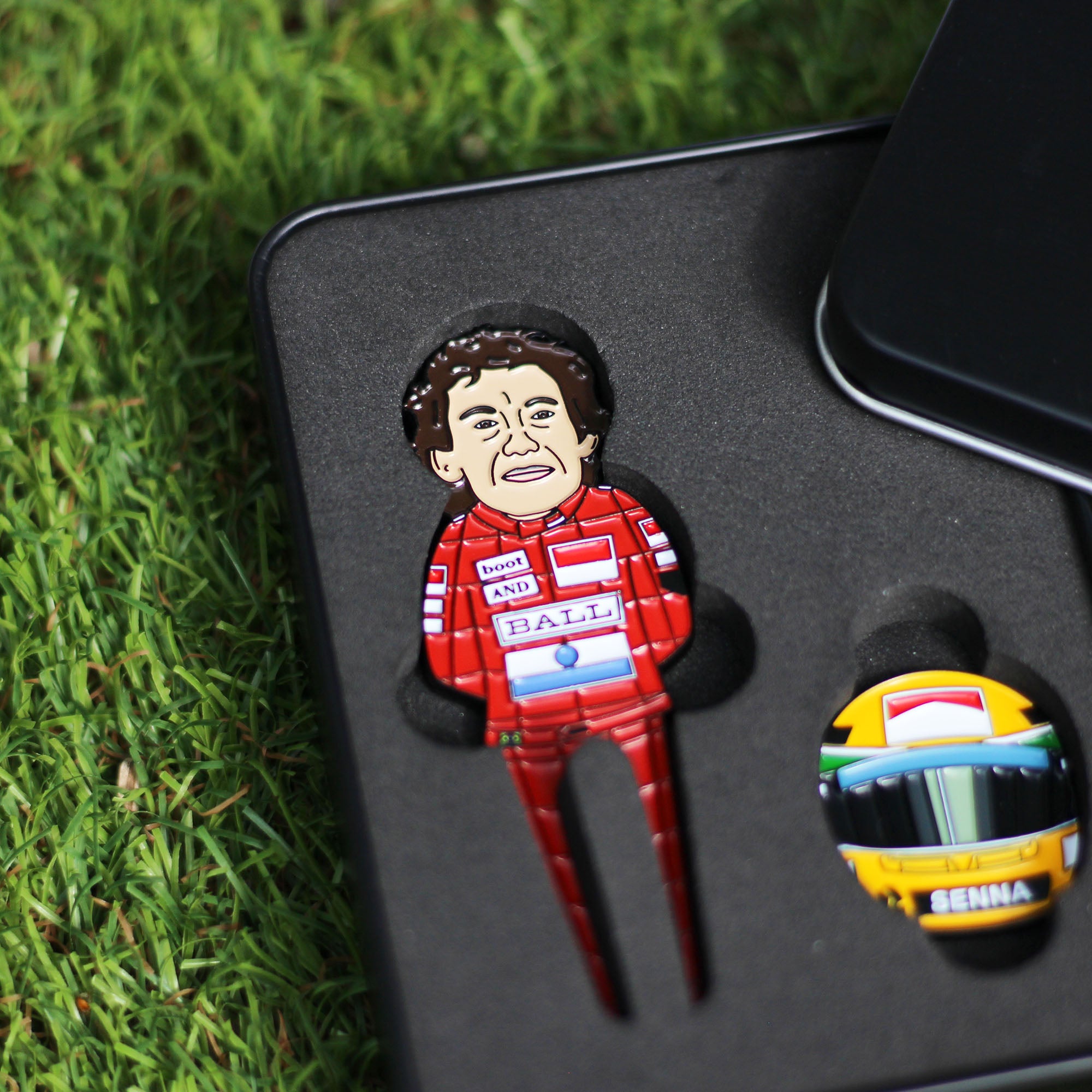 Ayrton Senna F1 Golf Divot Tool & Ball Marker – Boot & Ball