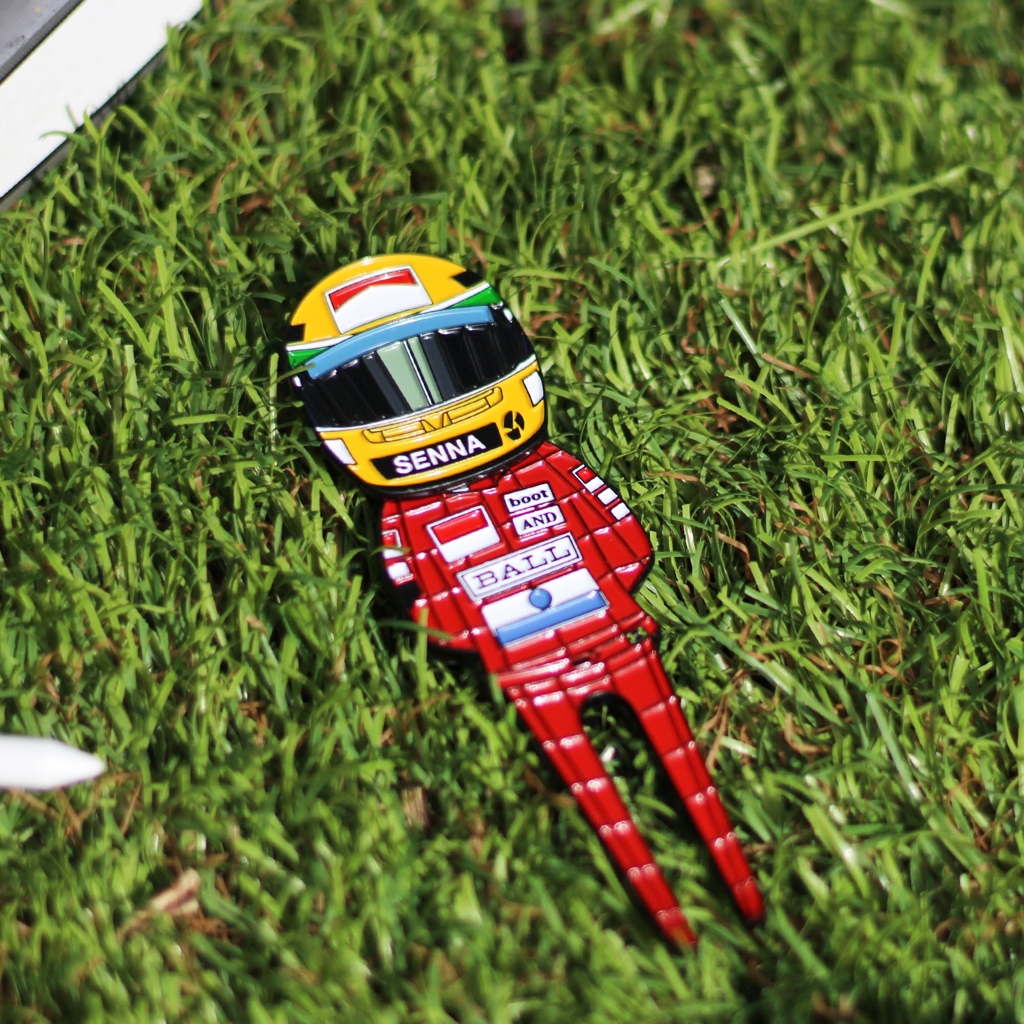 Ayrton Senna F1 Golf Divot Tool & Ball Marker – Boot & Ball