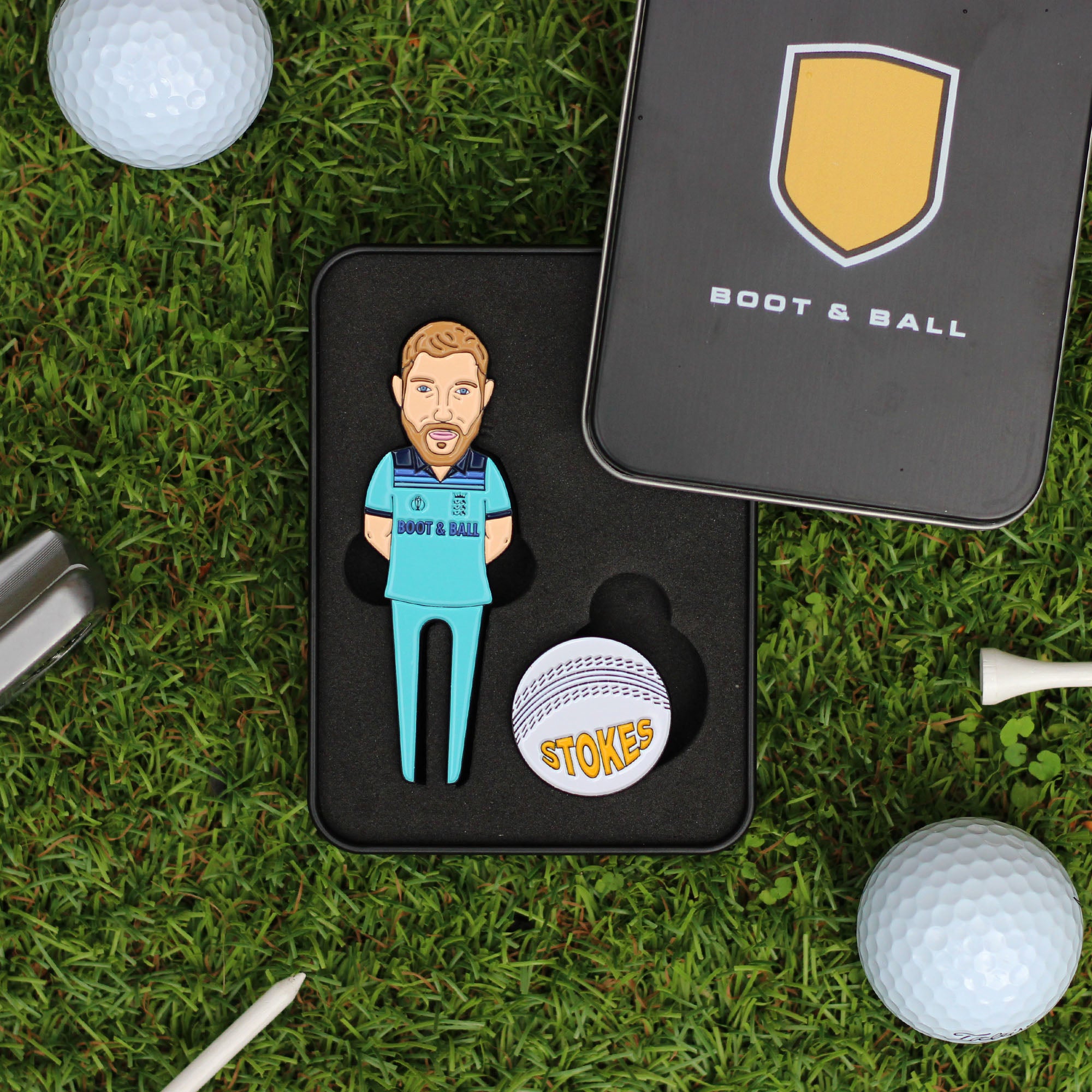 Ben Stokes England Cricket Golf Divot Tool & Ball Marker – Boot & Ball