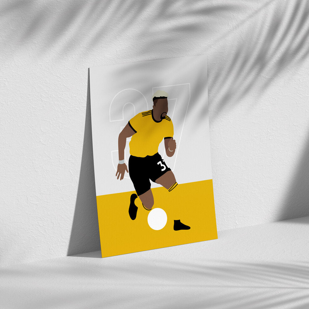 Adama Traore - Wolves Poster – Boot & Ball