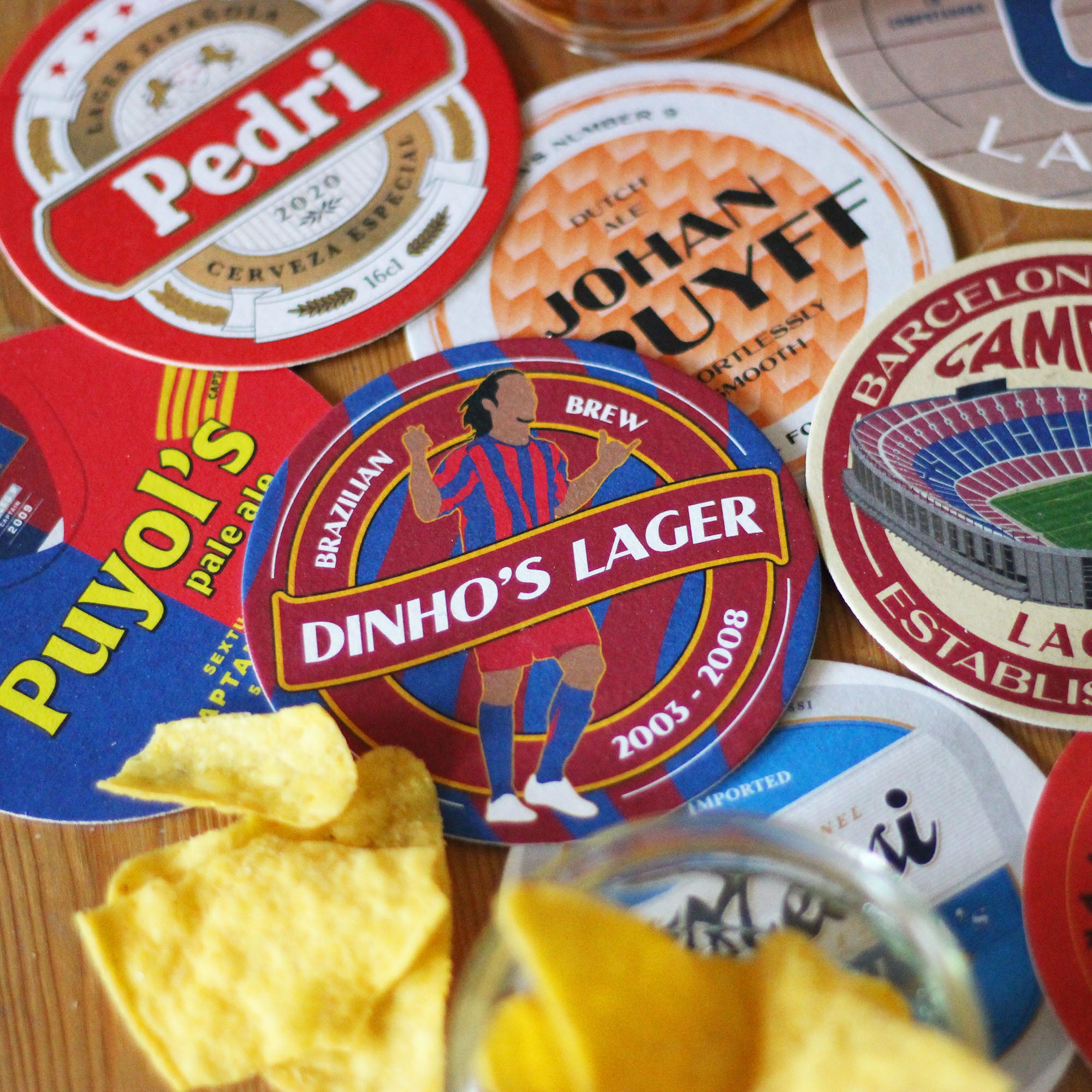 Barcelona Beer Mats – Boot & Ball