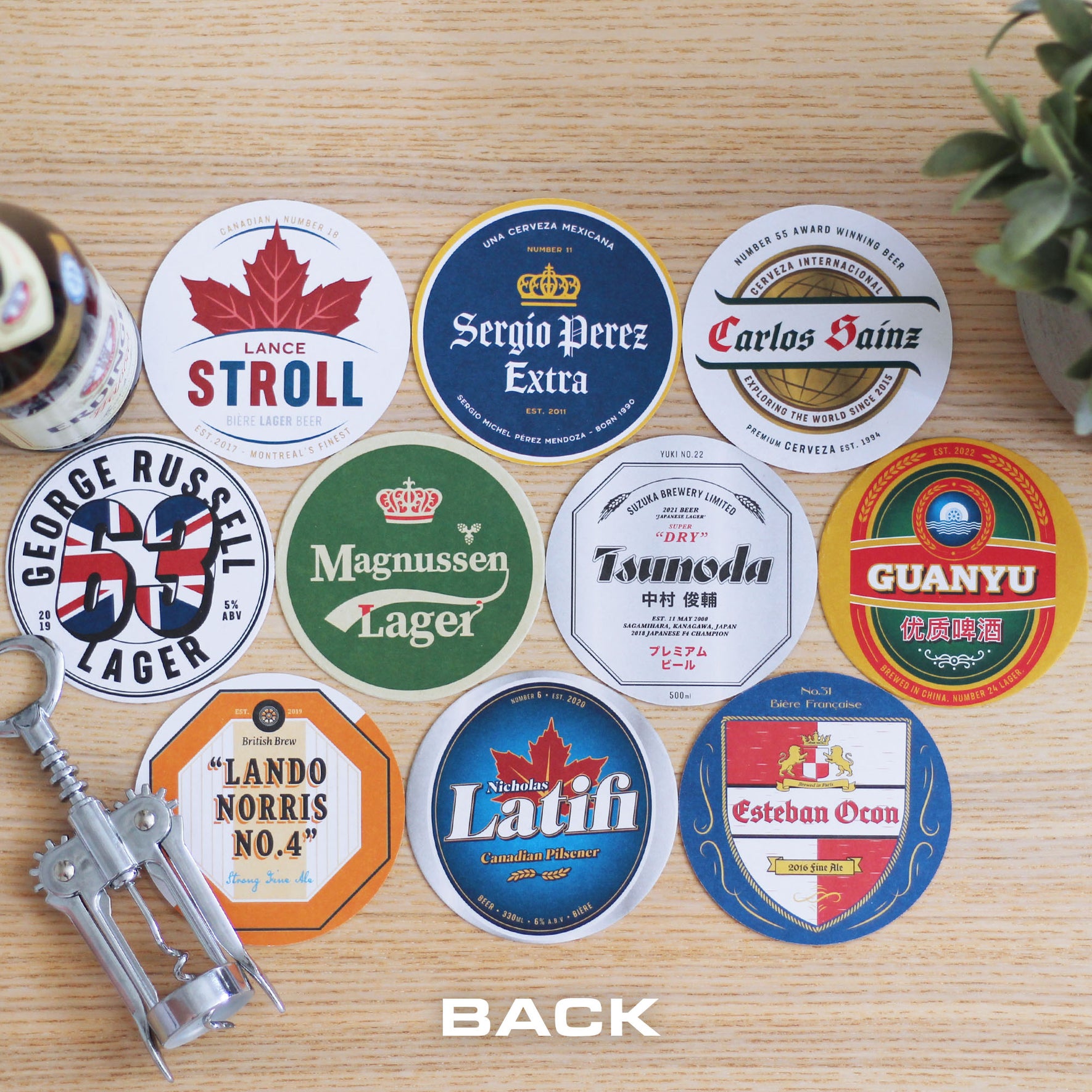Formula 1 Beer Mats 2022 – Boot and Ball